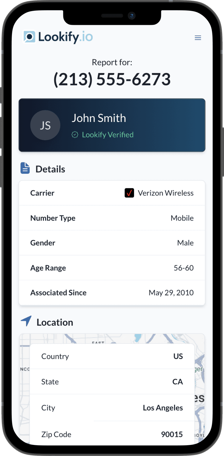 Lookify.io - Reverse Phone Number Lookup and Data Search